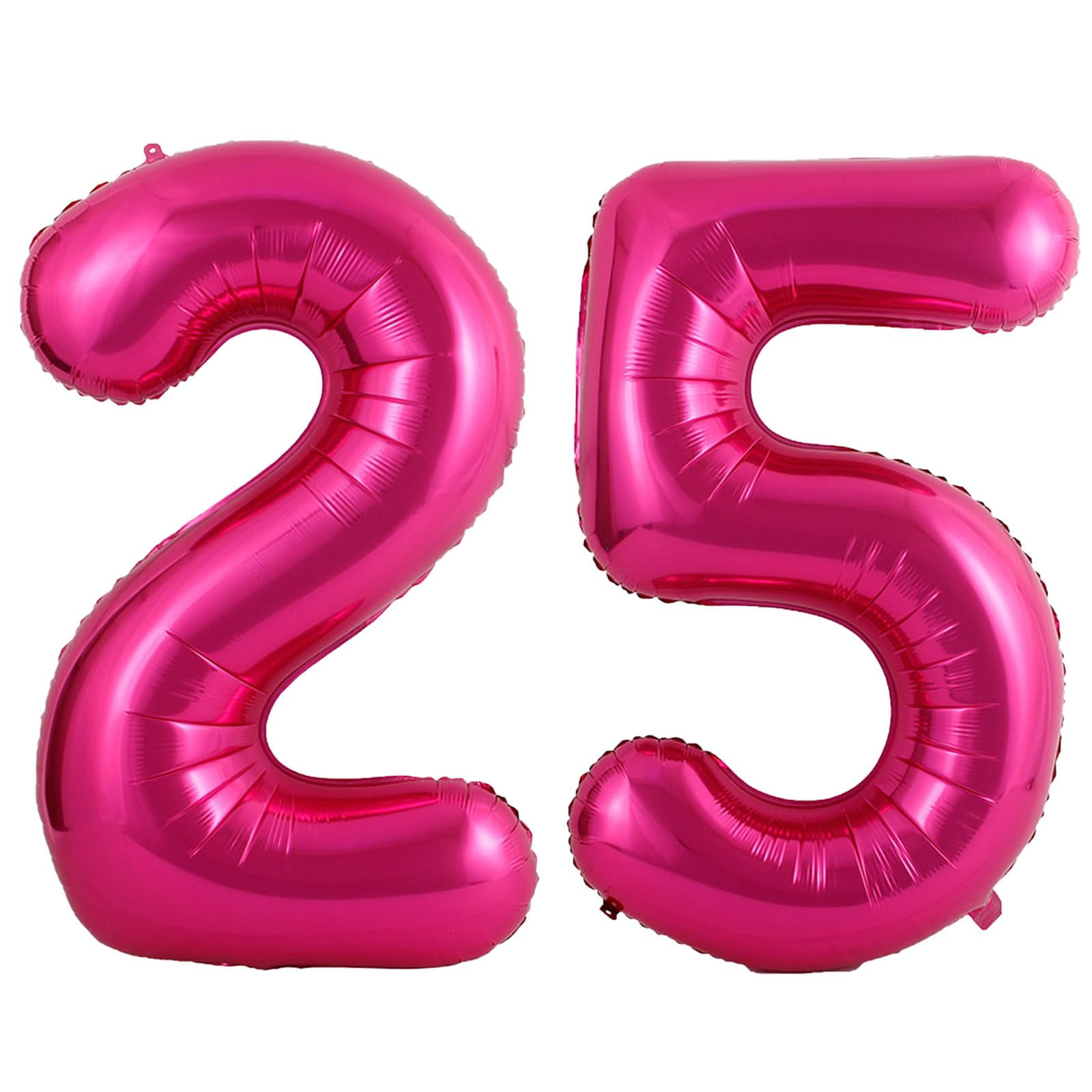 Large Hot Pink 25 MMF7 Number Balloons, 40 Inch Jumbo Number 25 Balloon ...