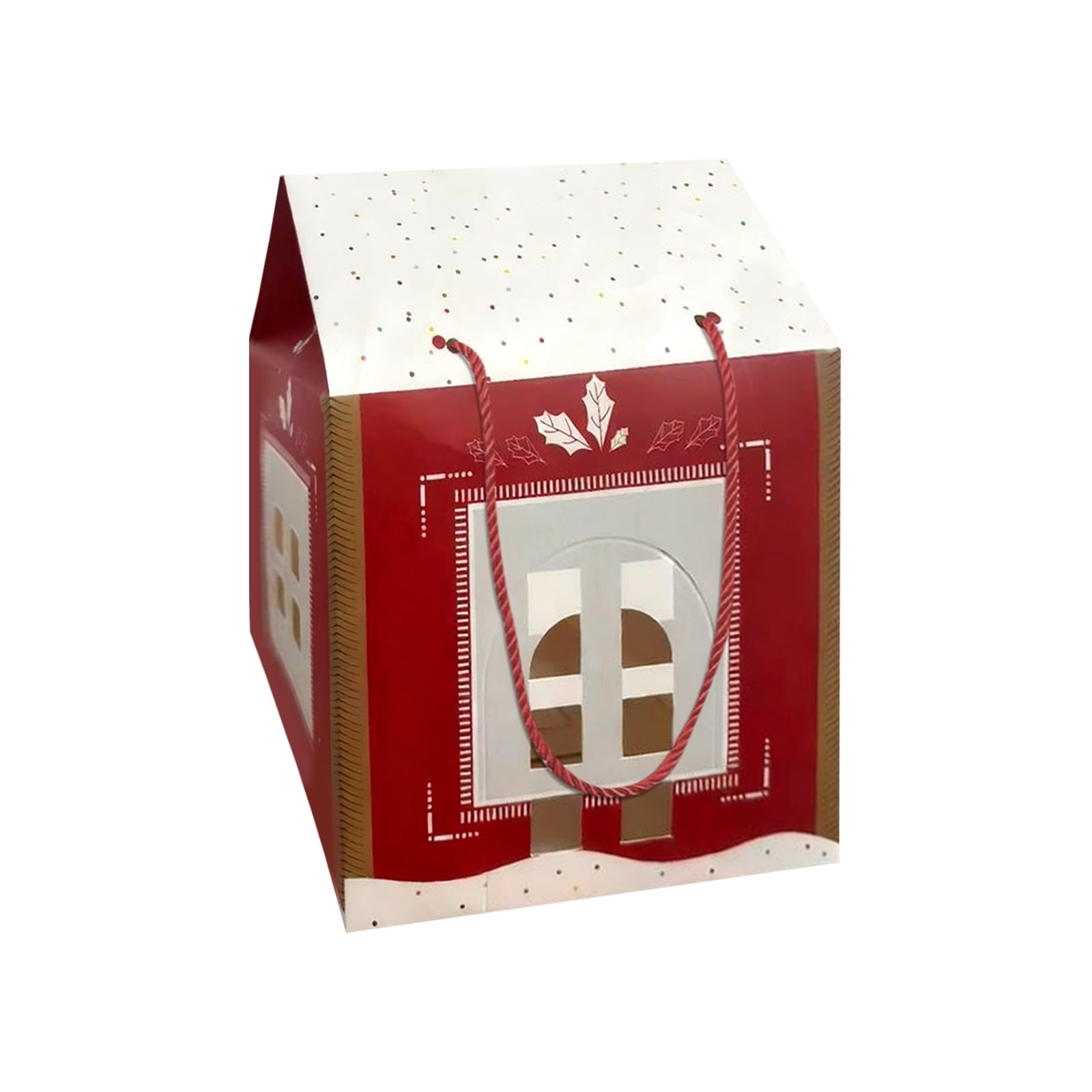 Large House Shaped Gift Box With Handle 15X7X7Inches, Large Holiday ...