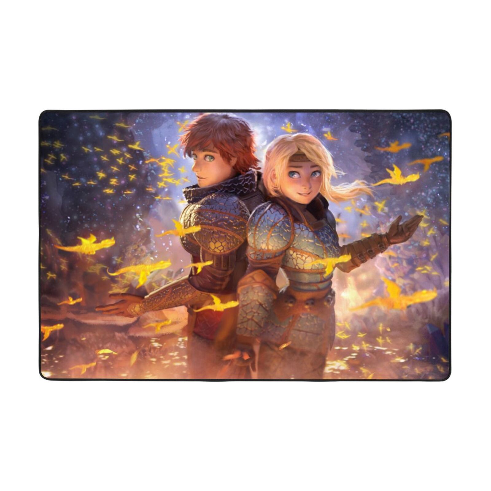 Large How To Train Your Dragon Toothless Rug Cartoon Anime Rug for Rug ...