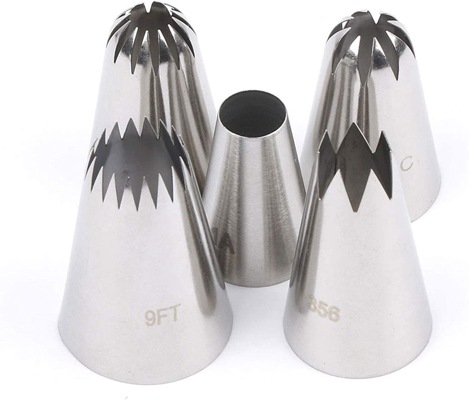 Large Icing Piping Tips Set 5PCS-Extra Large Icing Tips,Star Pastry ...