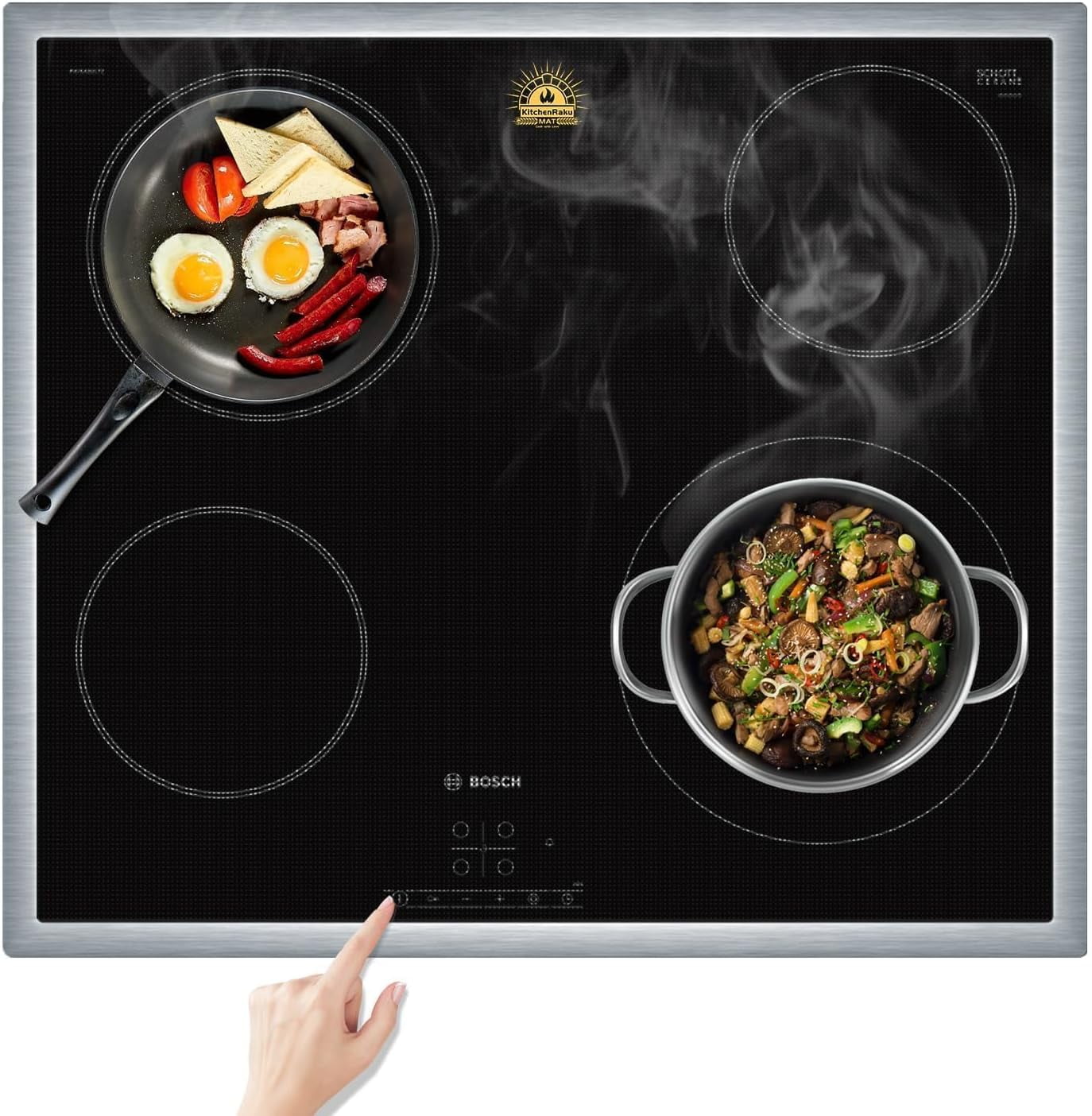 Large Induction Cooktop Protector Mat 21.2x35.4 inch,Translucent ...