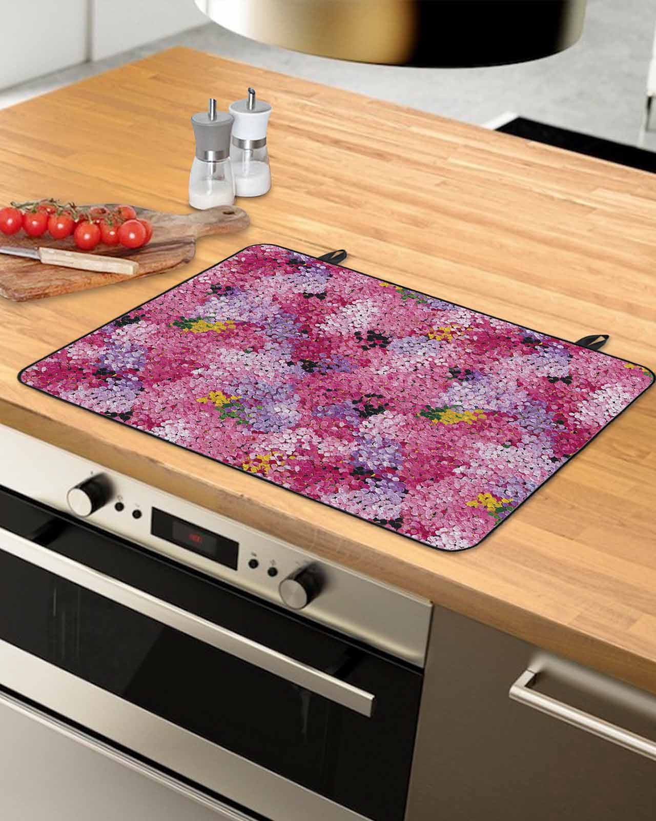 Large Induction Cooktop Protector Mat Cherry Blossom Stove Top Covers ...