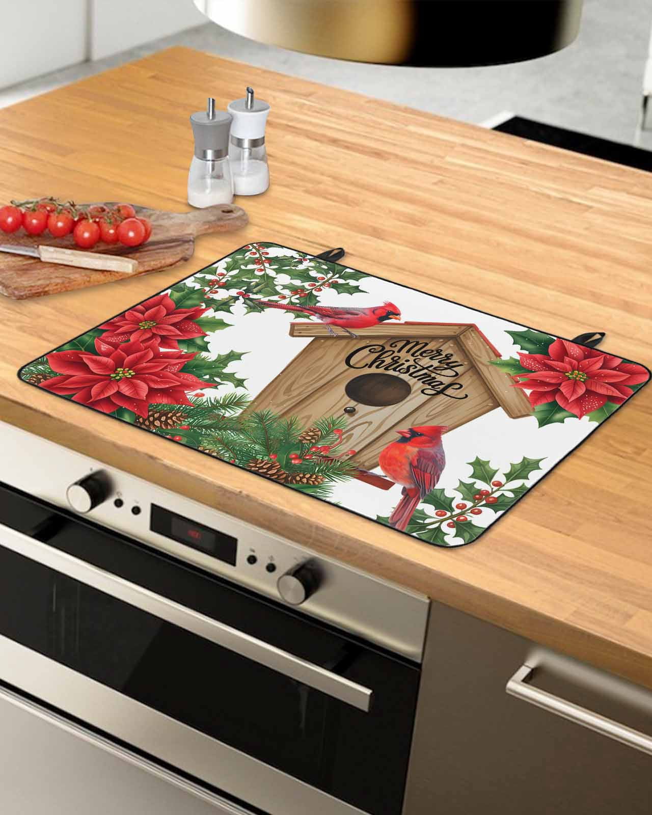 Large Induction Cooktop Protector Mat Christmas Stove Top Covers for ...