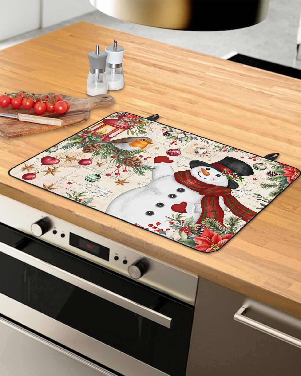 Large Induction Cooktop Protector Mat Christmas Stove Top Covers for ...