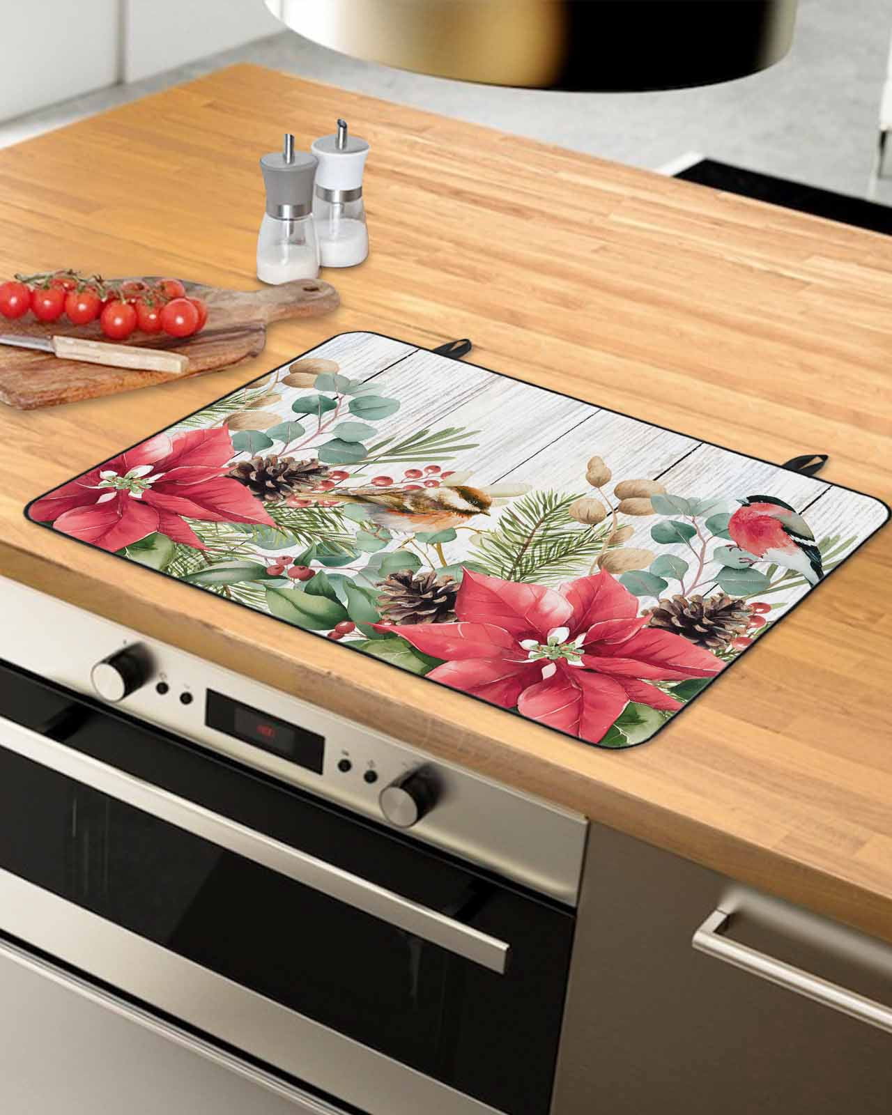 Large Induction Cooktop Protector Mat Christmas Stove Top Covers for ...