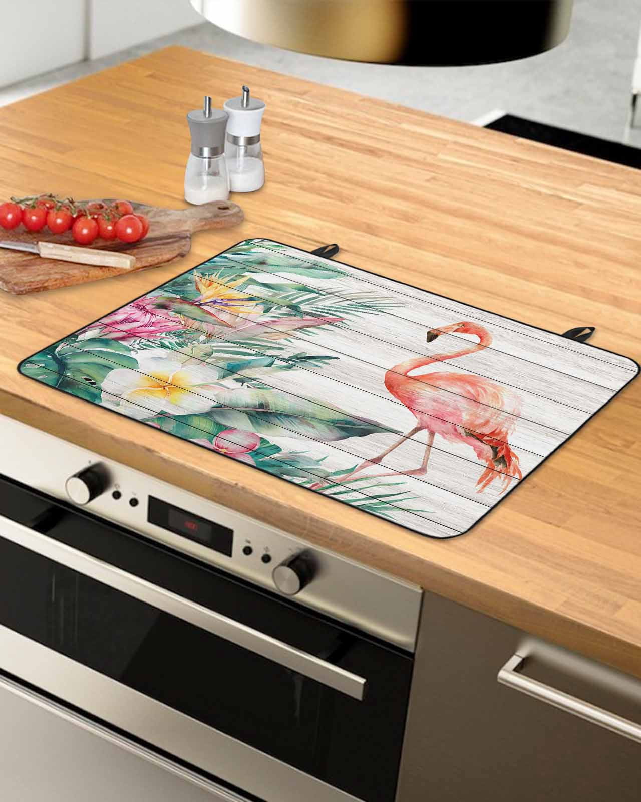 Large Induction Cooktop Protector Mat Pink Flamingo Stove Top Covers ...