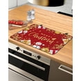 Large Induction Cooktop Protector Mat Red Christmas Stove Top Covers ...