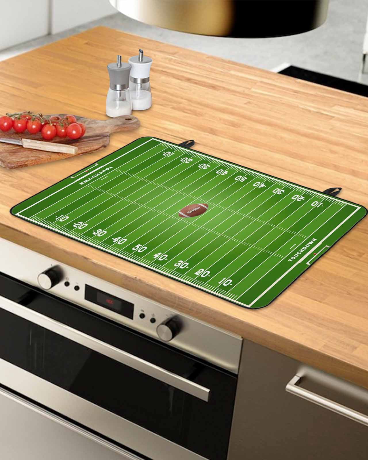 Large Induction Cooktop Protector Mat Rugby Sport Stove Top Covers for ...