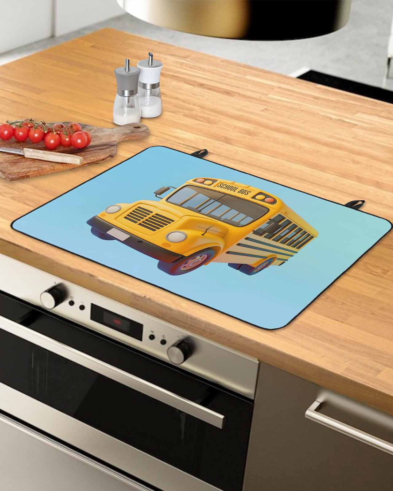 Large Induction Cooktop Protector Mat School Bus Stove Top Covers for ...