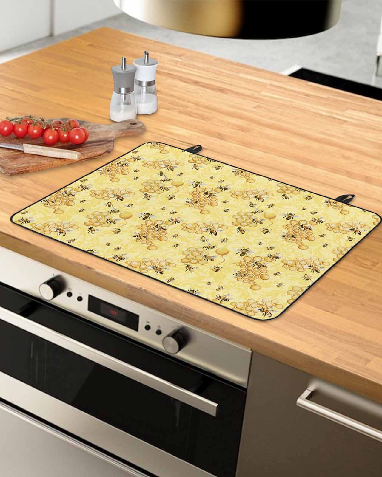 Large Induction Cooktop Protector Mat Summer Bees Stove Top Covers for ...
