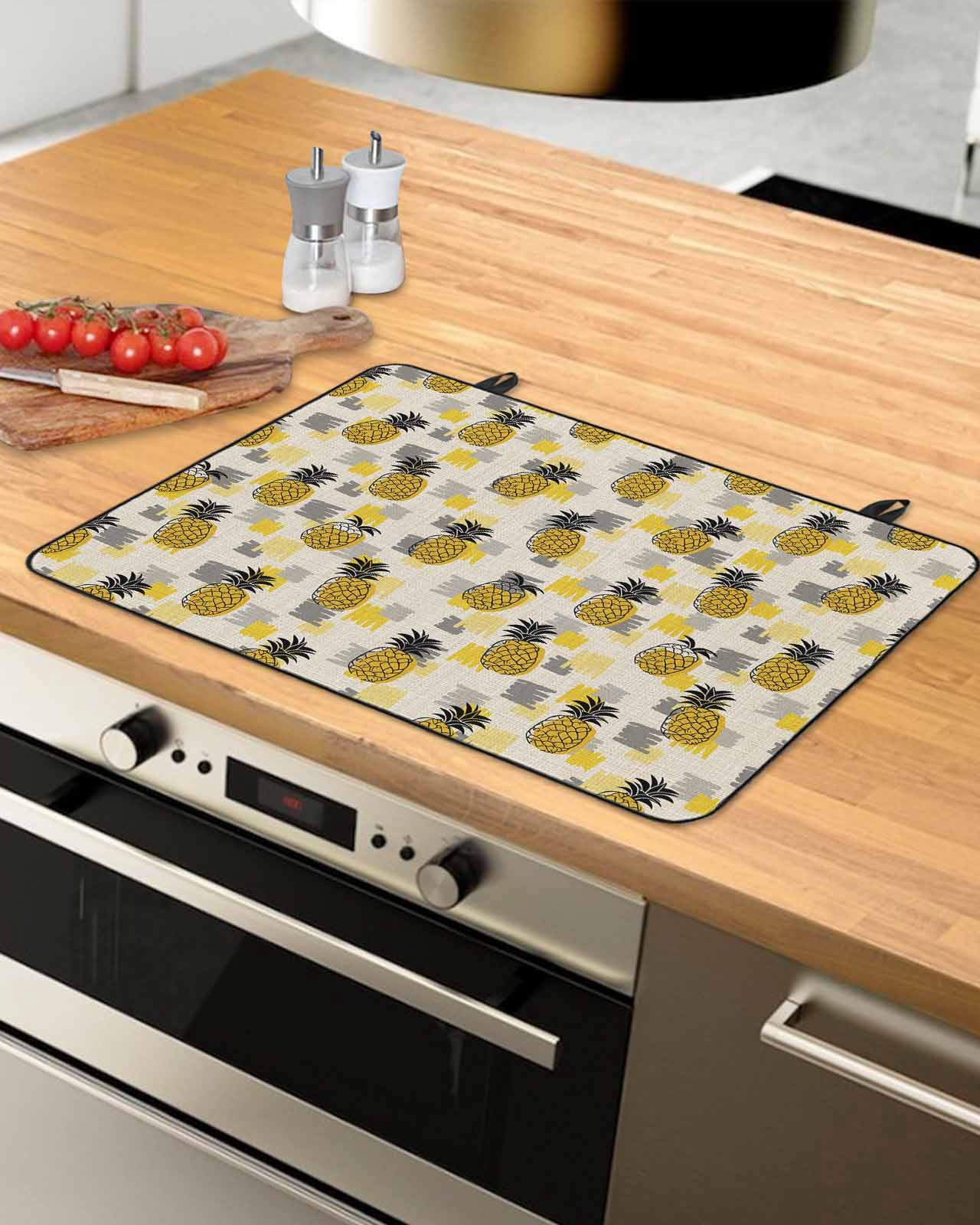 Large Induction Cooktop Protector Mat Summer Pineapple Stove Top Covers ...