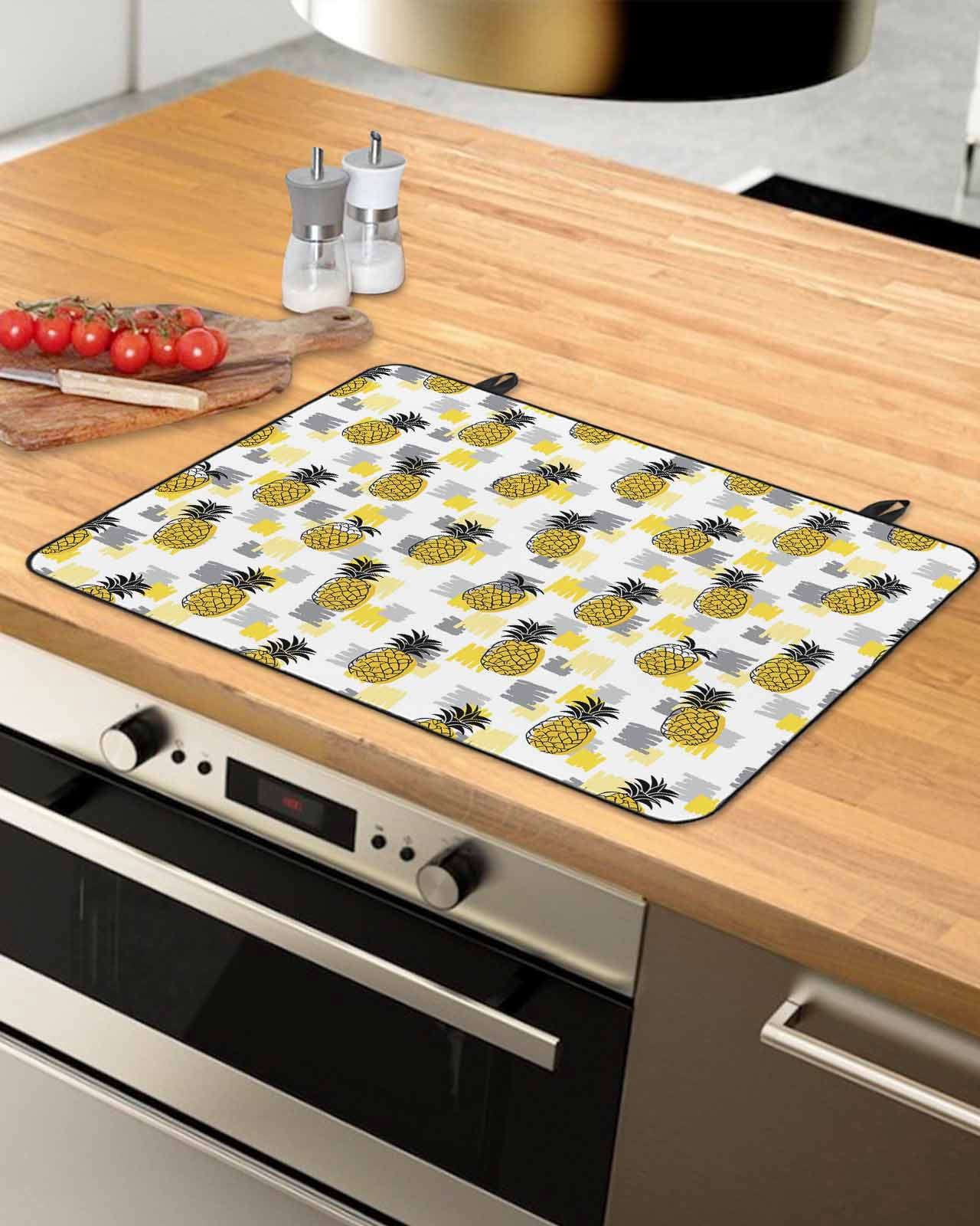 Large Induction Cooktop Protector Mat Summer Pineapple Stove Top Covers ...