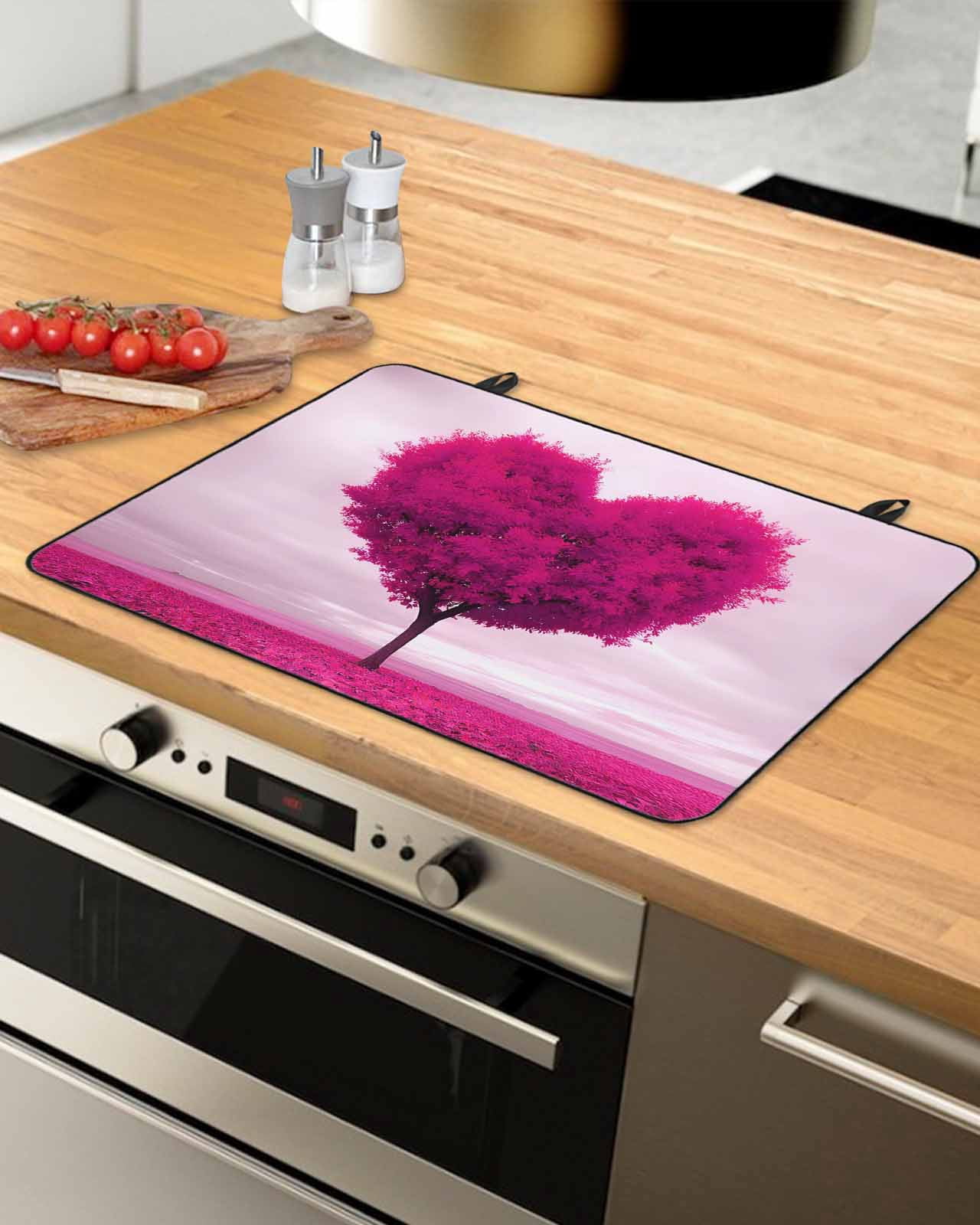 Large Induction Cooktop Protector Mat Valentine's Day Stove Top Covers ...