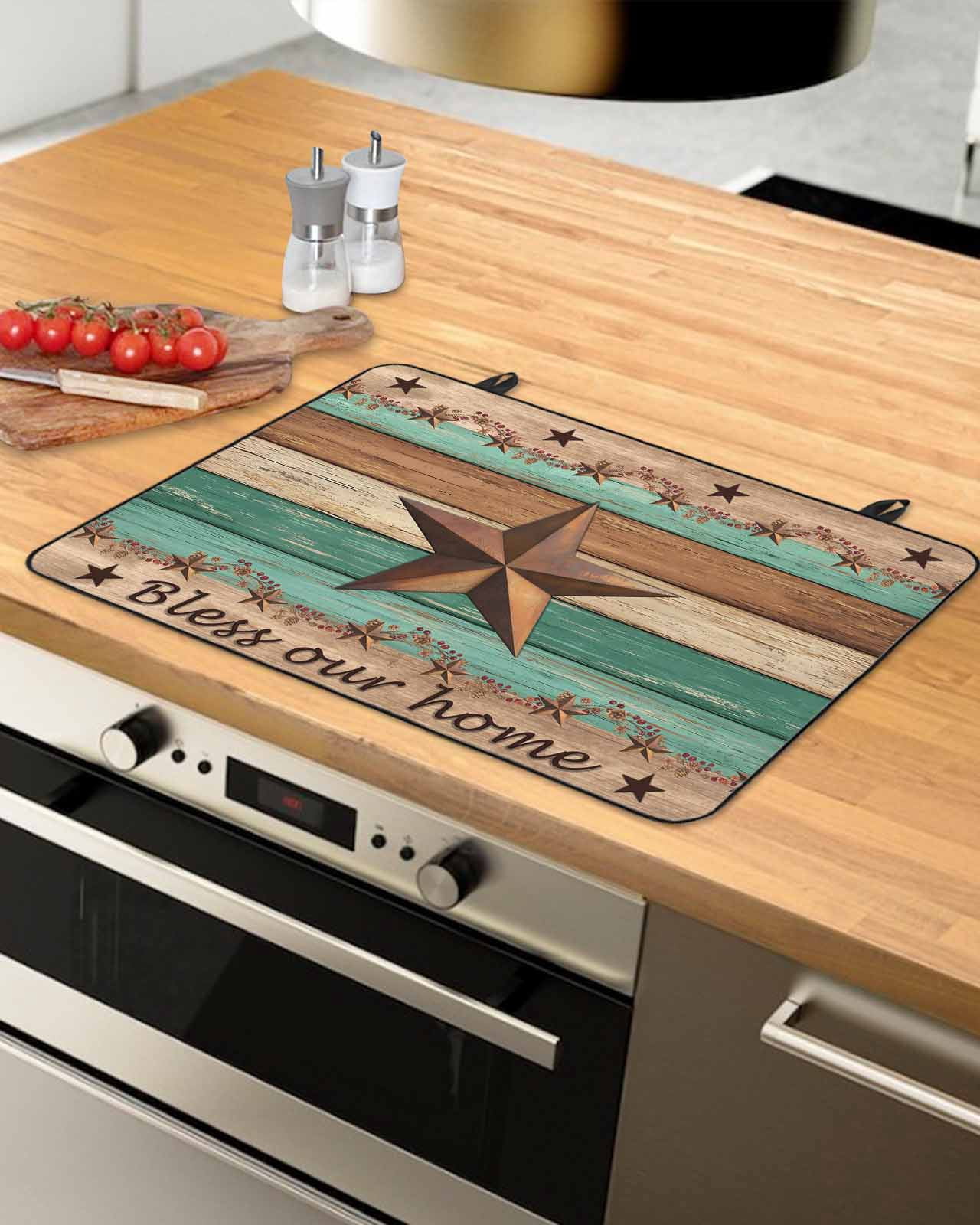 Large Induction Cooktop Protector Mat Western Texas Star Retro Stove ...