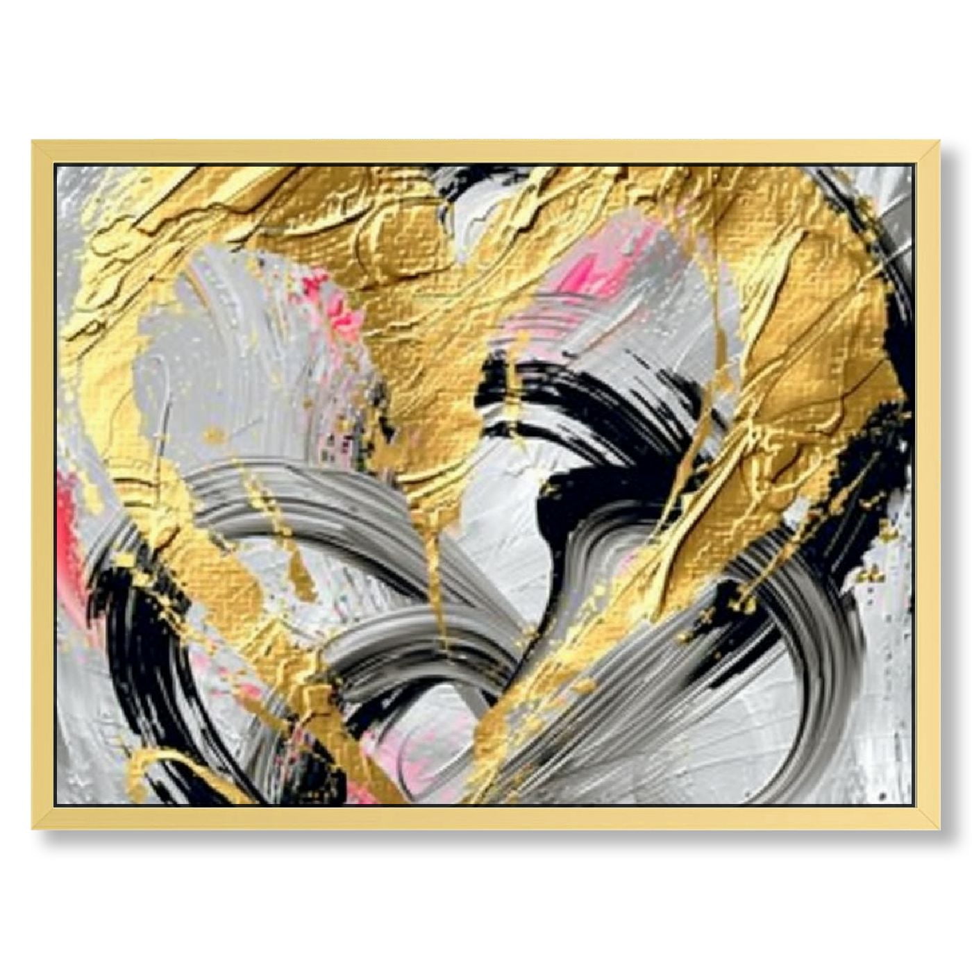 Large Infinity Love Canvas Wall Art Abstract Infinity Heart Sign ...