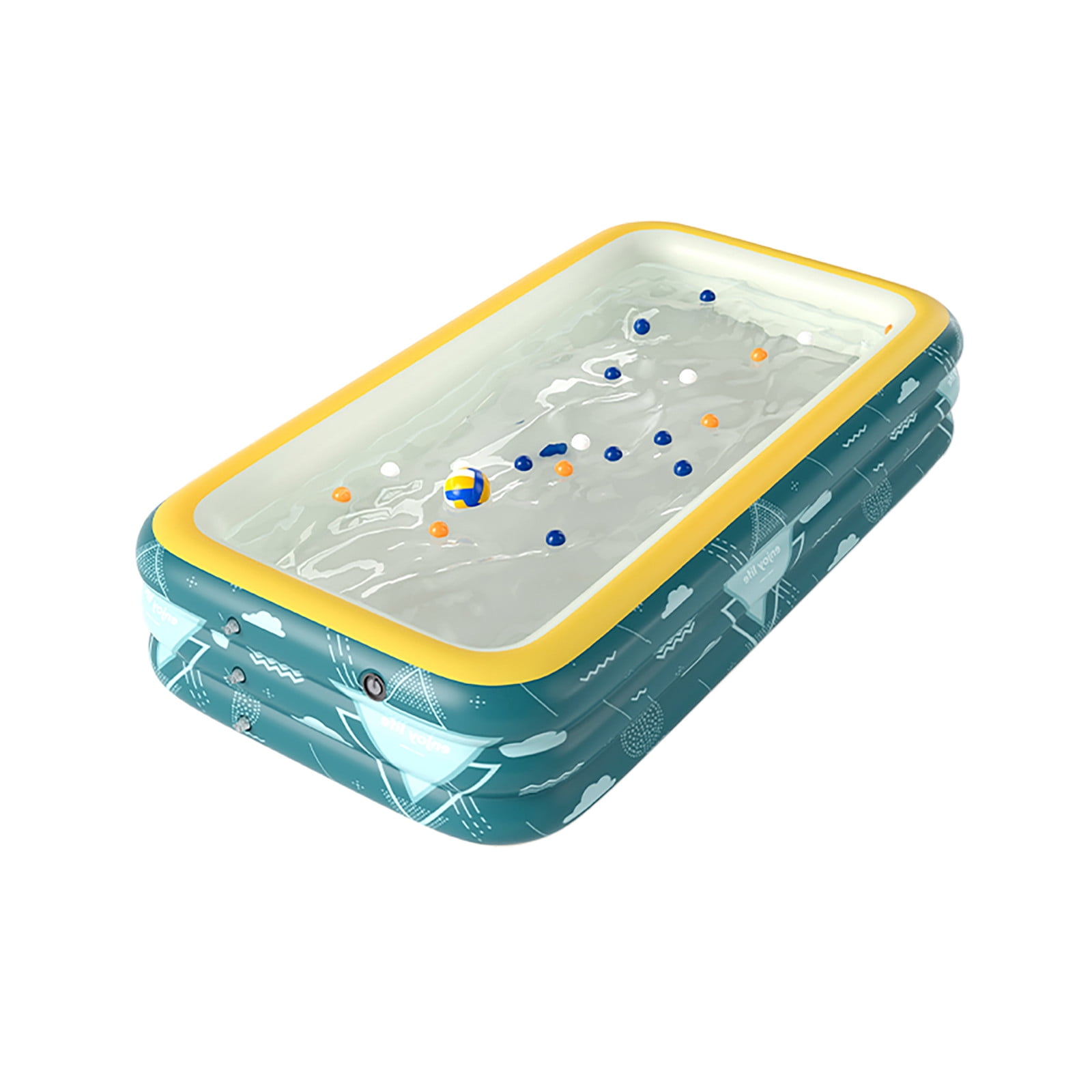 Large Inflatable Pool, 118" x 69" x 23" Blow Up Pools for Adults and ...