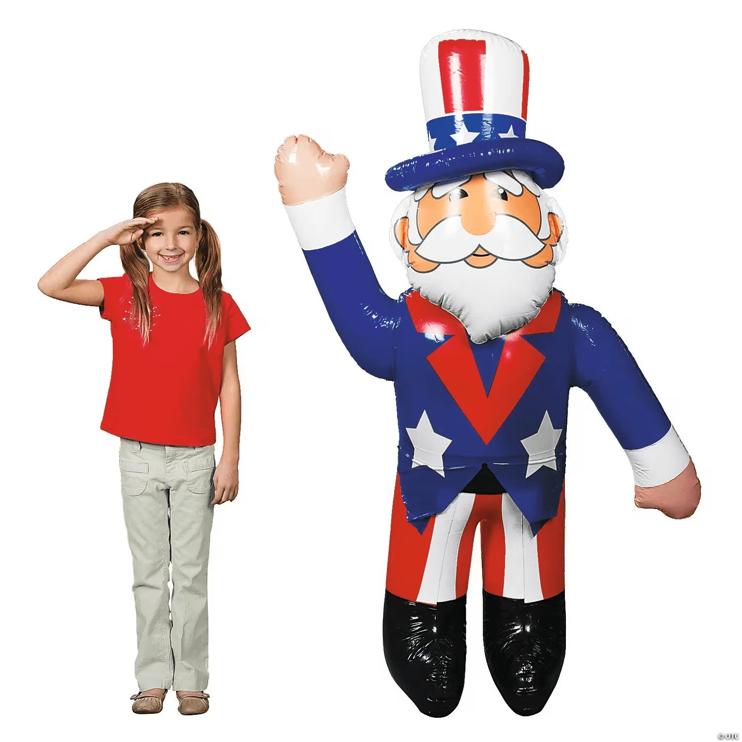 Large Inflatable Uncle Sam Red, White, and Blue Tri-Color Suit ...