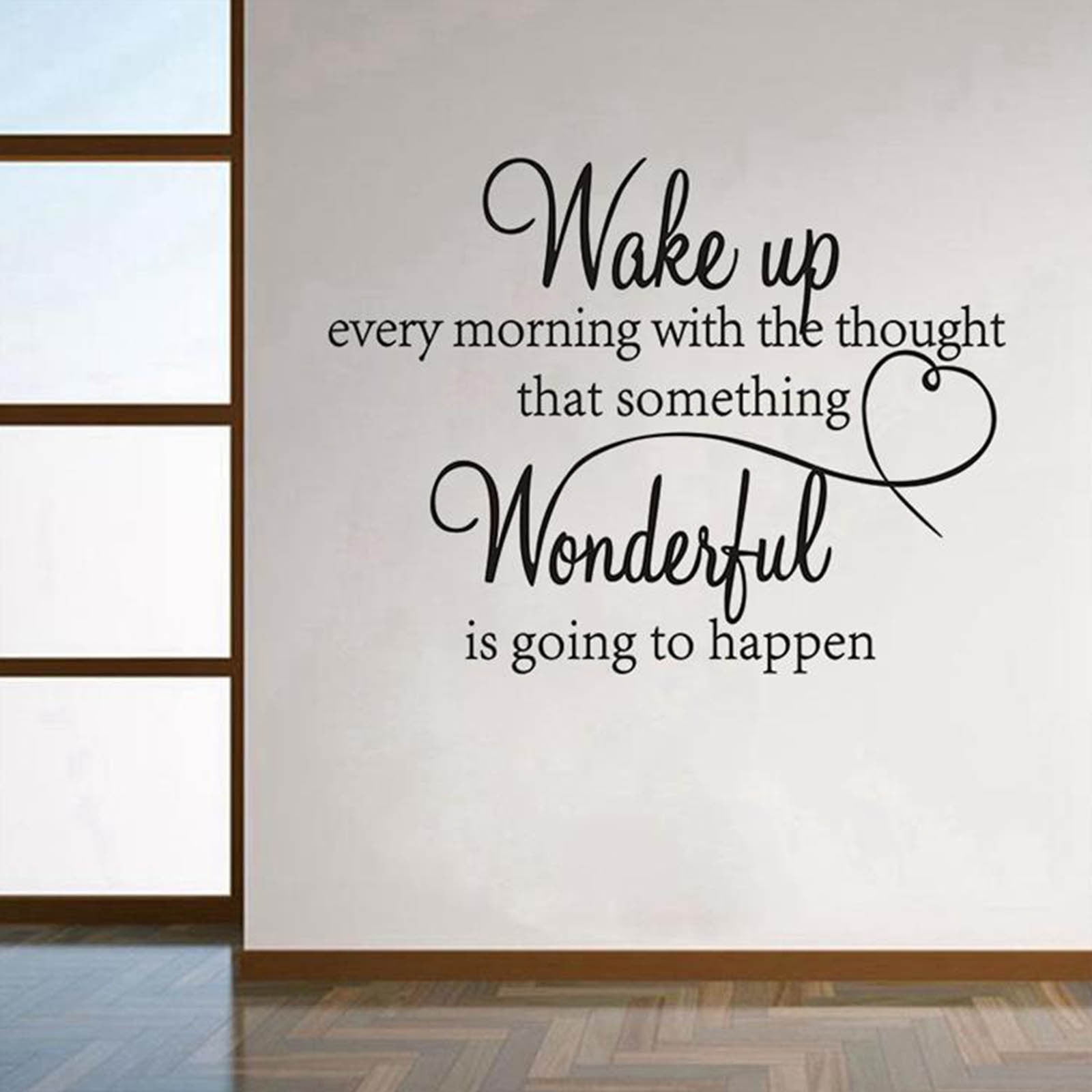 Large Inspirational Quote Wall Decals, Removable Positive Saying Wall ...