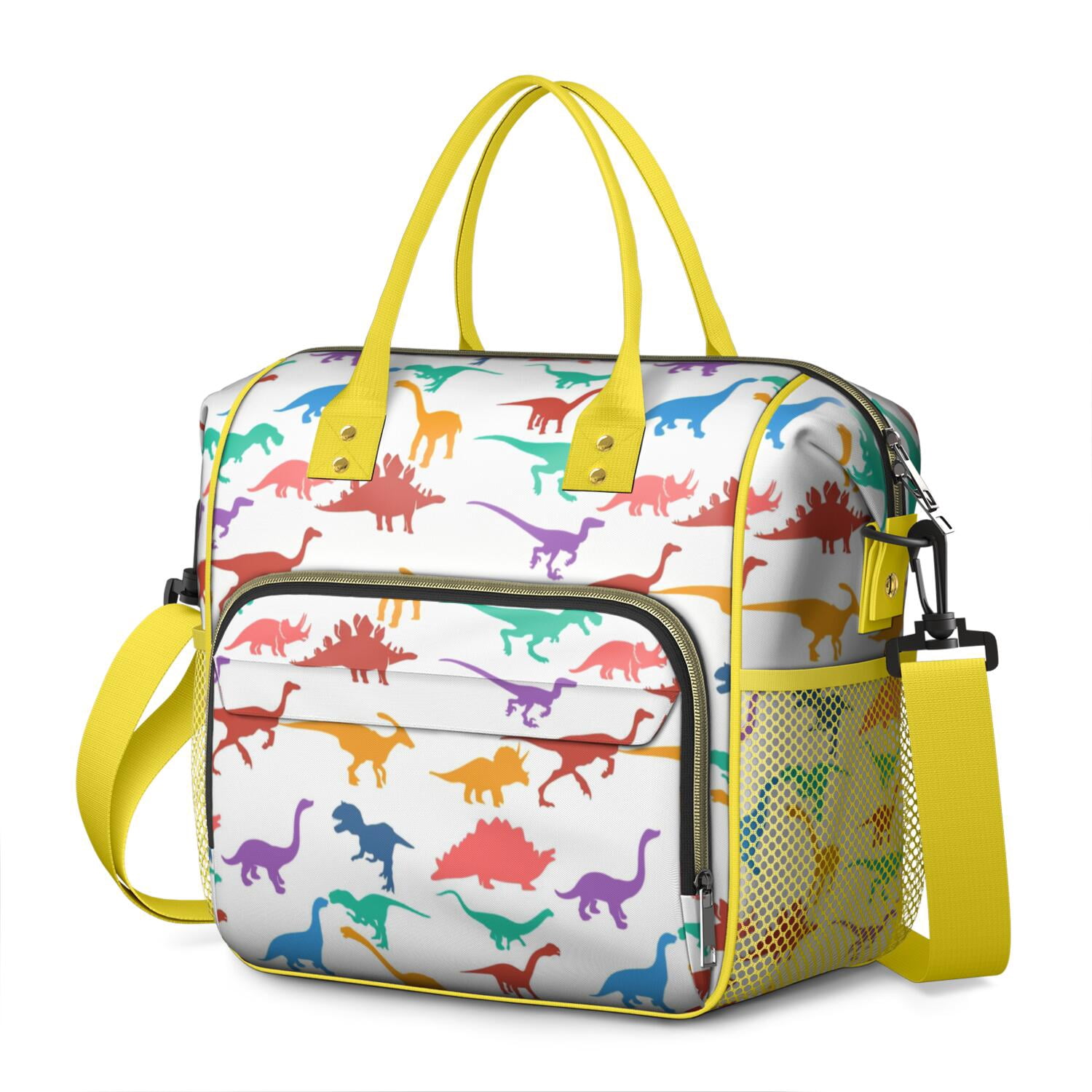 Large Insulated Dinosaur Lunch Tote Bag - Leakproof Cooler Bag with ...