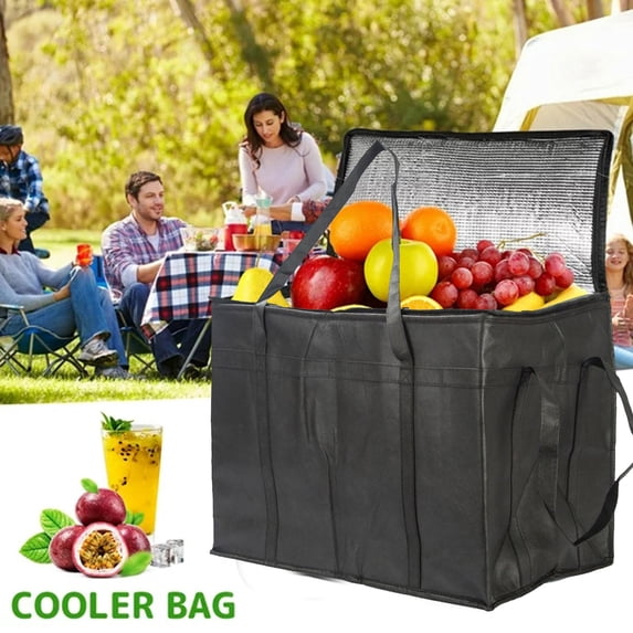 Large Insulated Food Bag Meal Grocery Tote For Hot And Cold Commercial ...