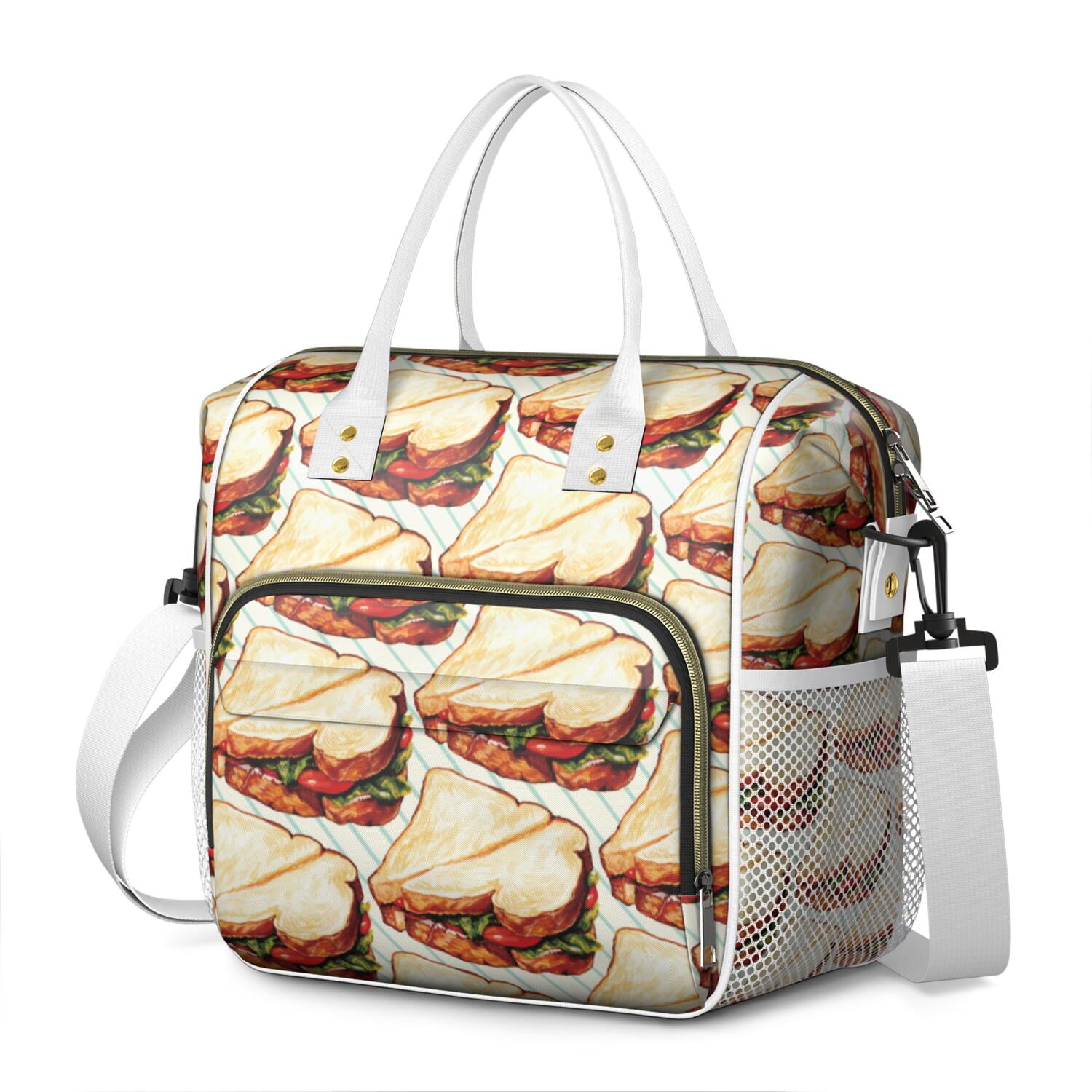 Large Insulated Tote Bag for Burgers & Fast Food - Leakproof Cooler Bag ...