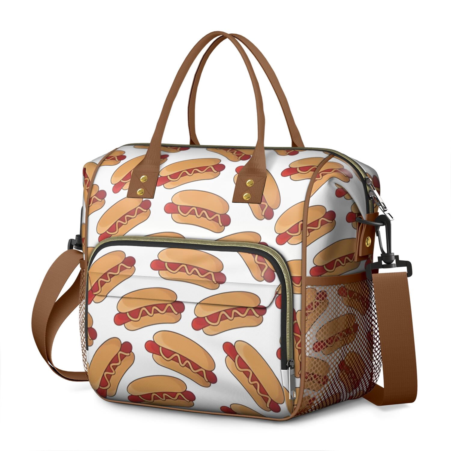 Large Insulated Tote Bag for Burgers & Fast Food - Leakproof Cooler Bag ...