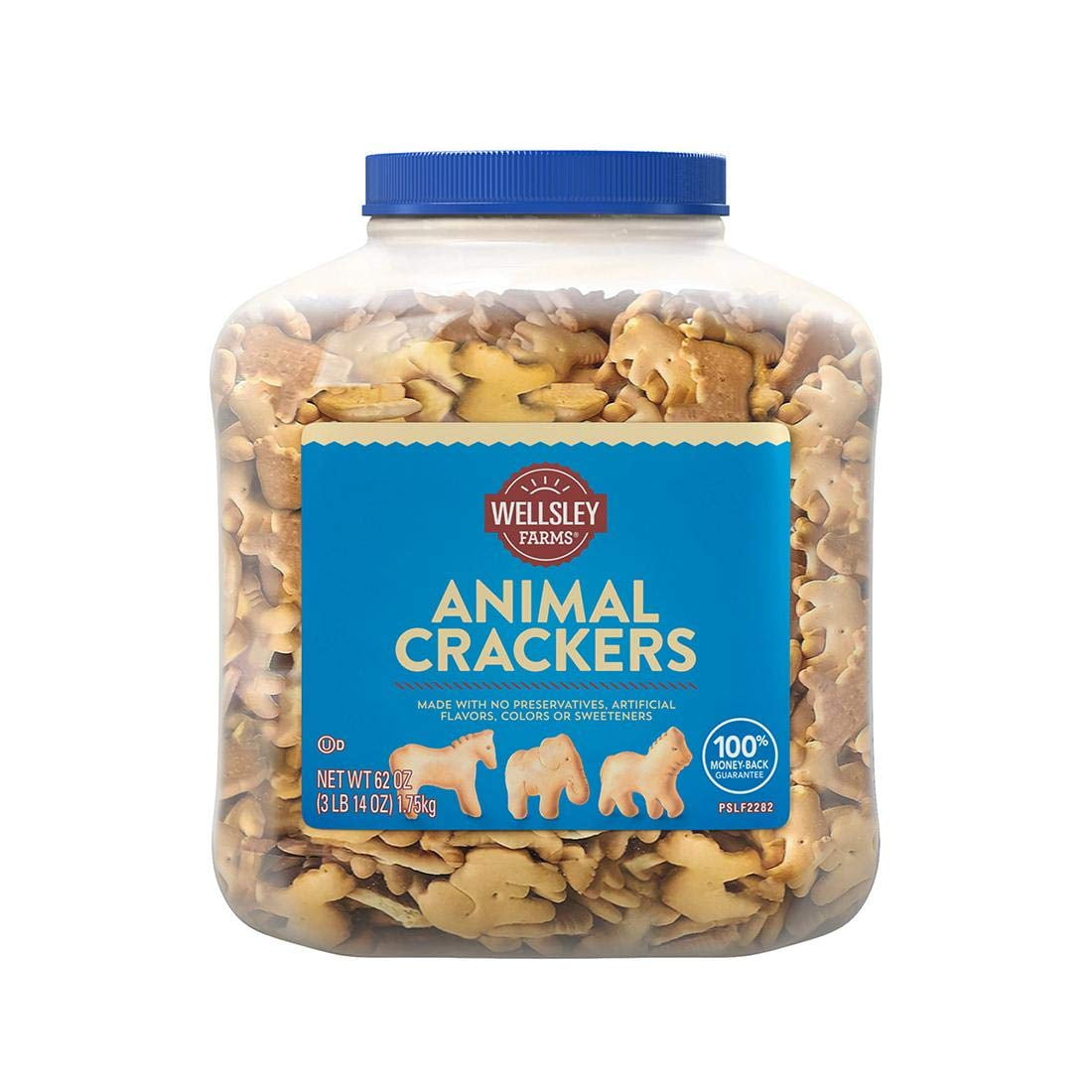 Large Jar of Coconut Flavored Wellsley Farm Animal Crackers (62oz ...