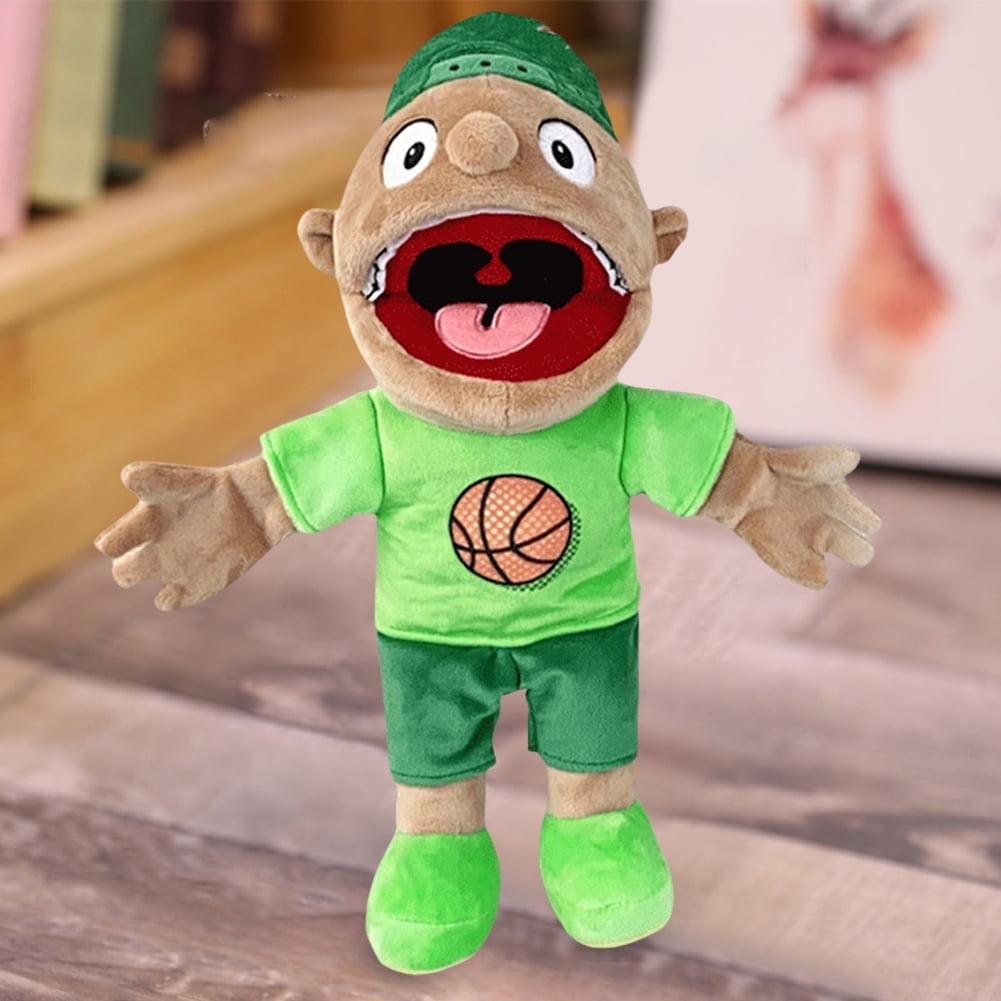 Large Jeffy Boy Hand Puppet Children Soft Doll Funny Party Props ...