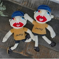 Large Jeffy Boy Hand Puppet Children Soft Doll Funny Party Props ...