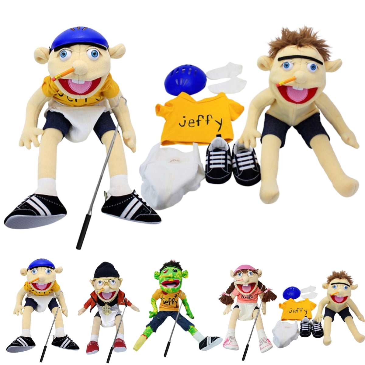 Large Jeffy Cartoon Fun Parent Child Games Family Toy Hand Puppet, Plush, 23 In(D) - Walmart.com
