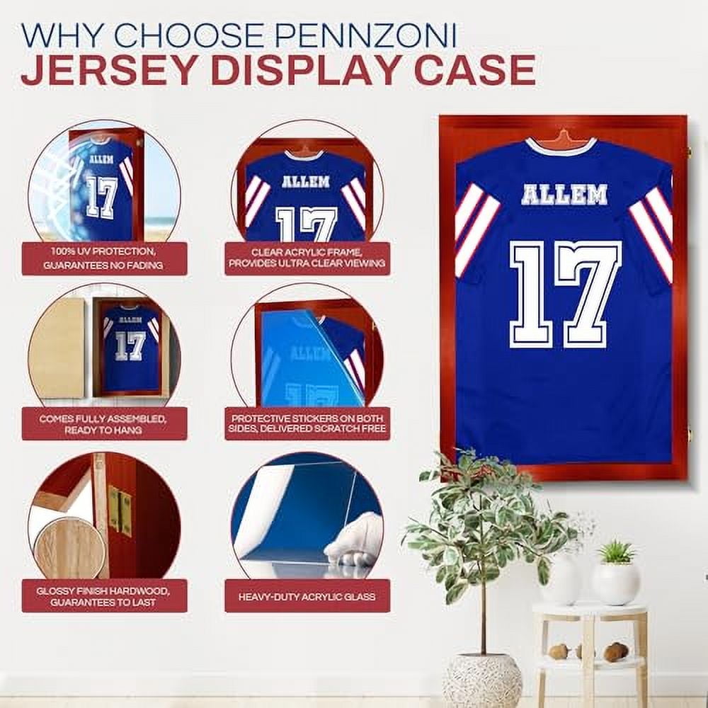 Large Jersey Display Case - Crystal Clear Acrylic Jersey Frame for ...