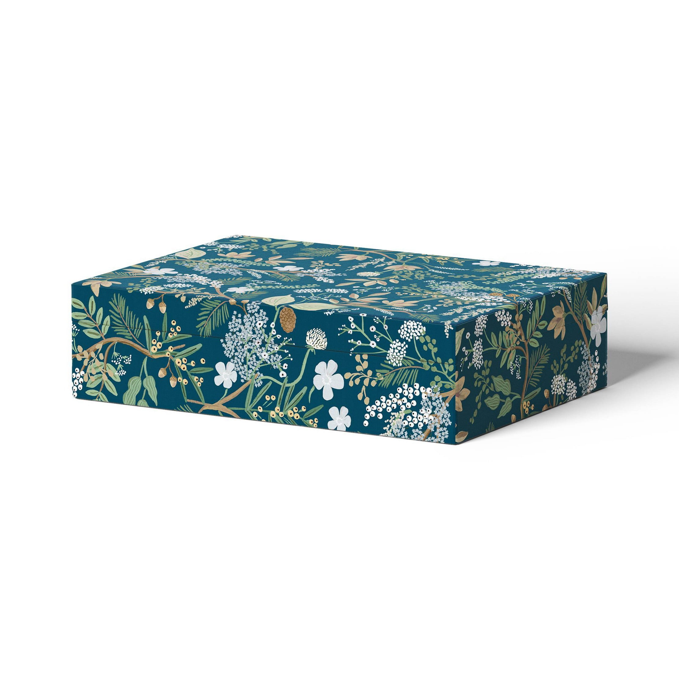 Large Juniper Forest Decorative Storage Box: Multicolored Rectangle ...
