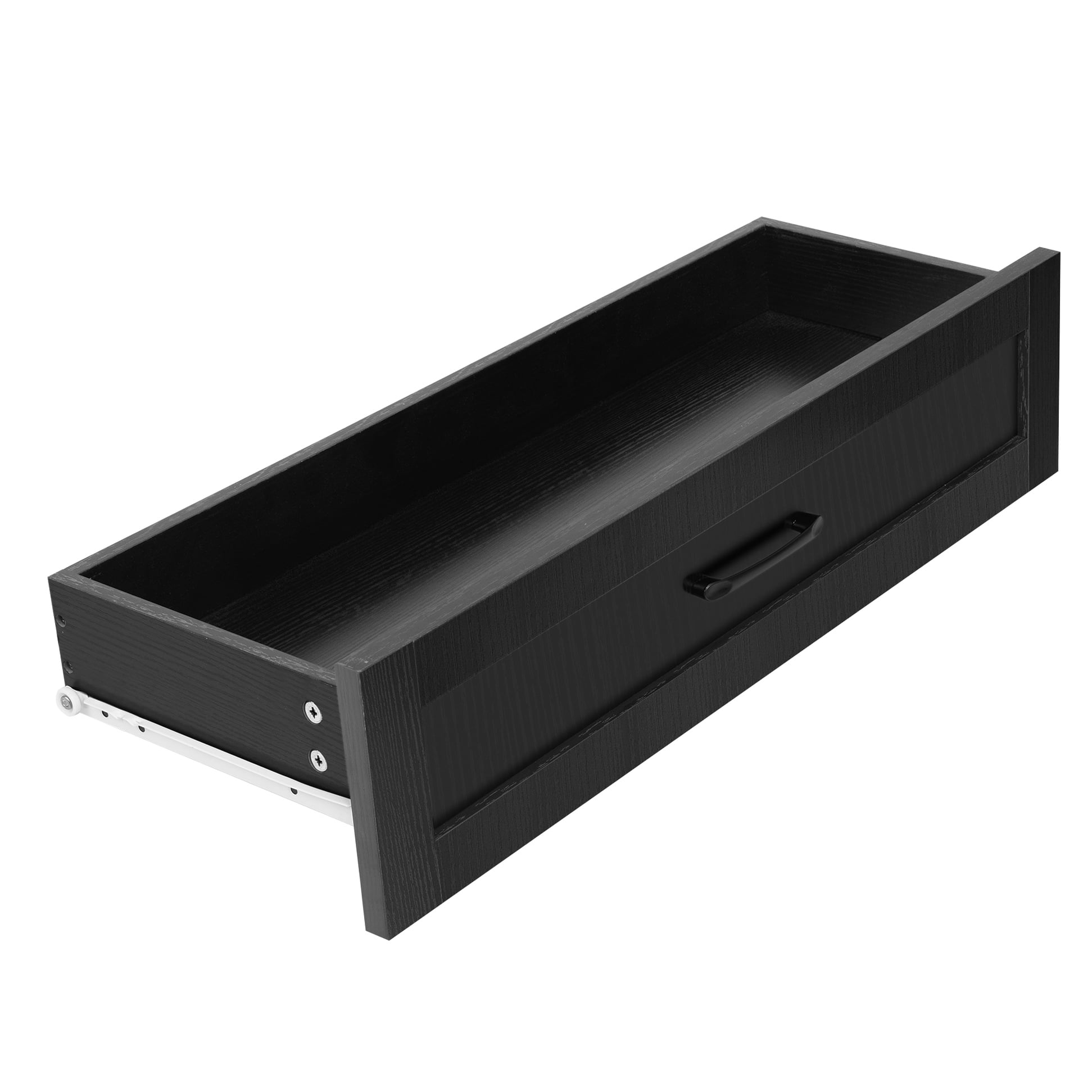 Large Kitchen Island With Expandable Dining Table, Black Cabinet, Ample ...