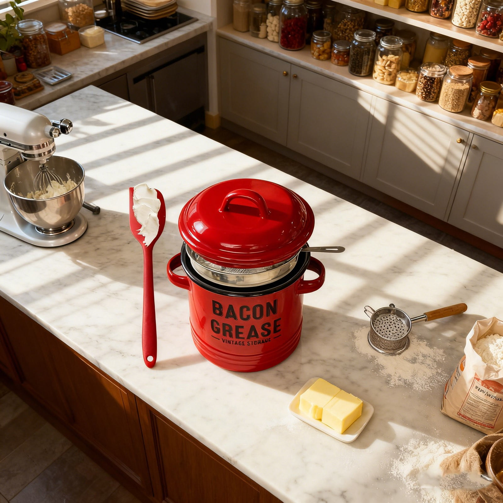 Large Kitchen Storage Containers Enamel Food Storage Jars With Lids ...