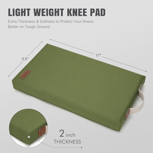 Large Knee Mat-Gardening Kneeler Pad-Thick Garden Sitting or Kneeling ...
