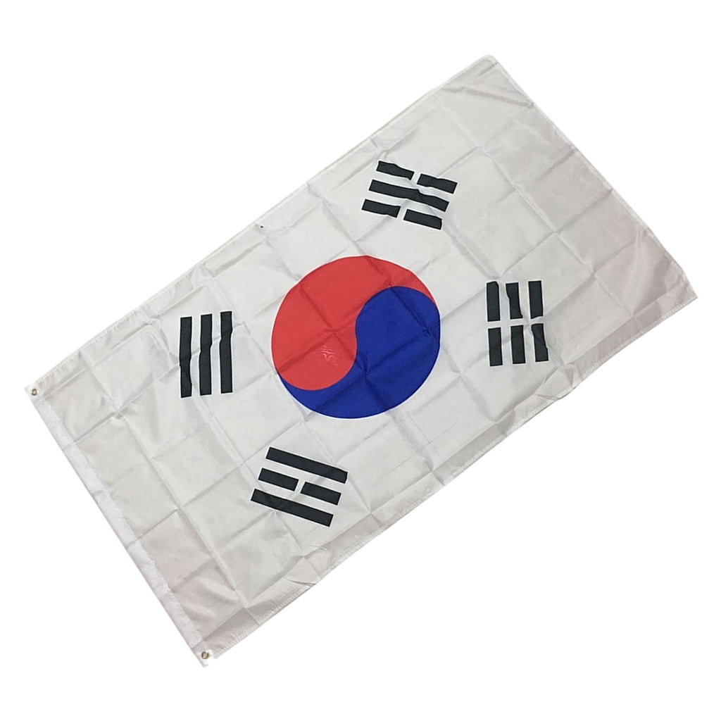 Large Korea Flag 5ft x 3ft Double Sided Polyester with Metal Grommets ...