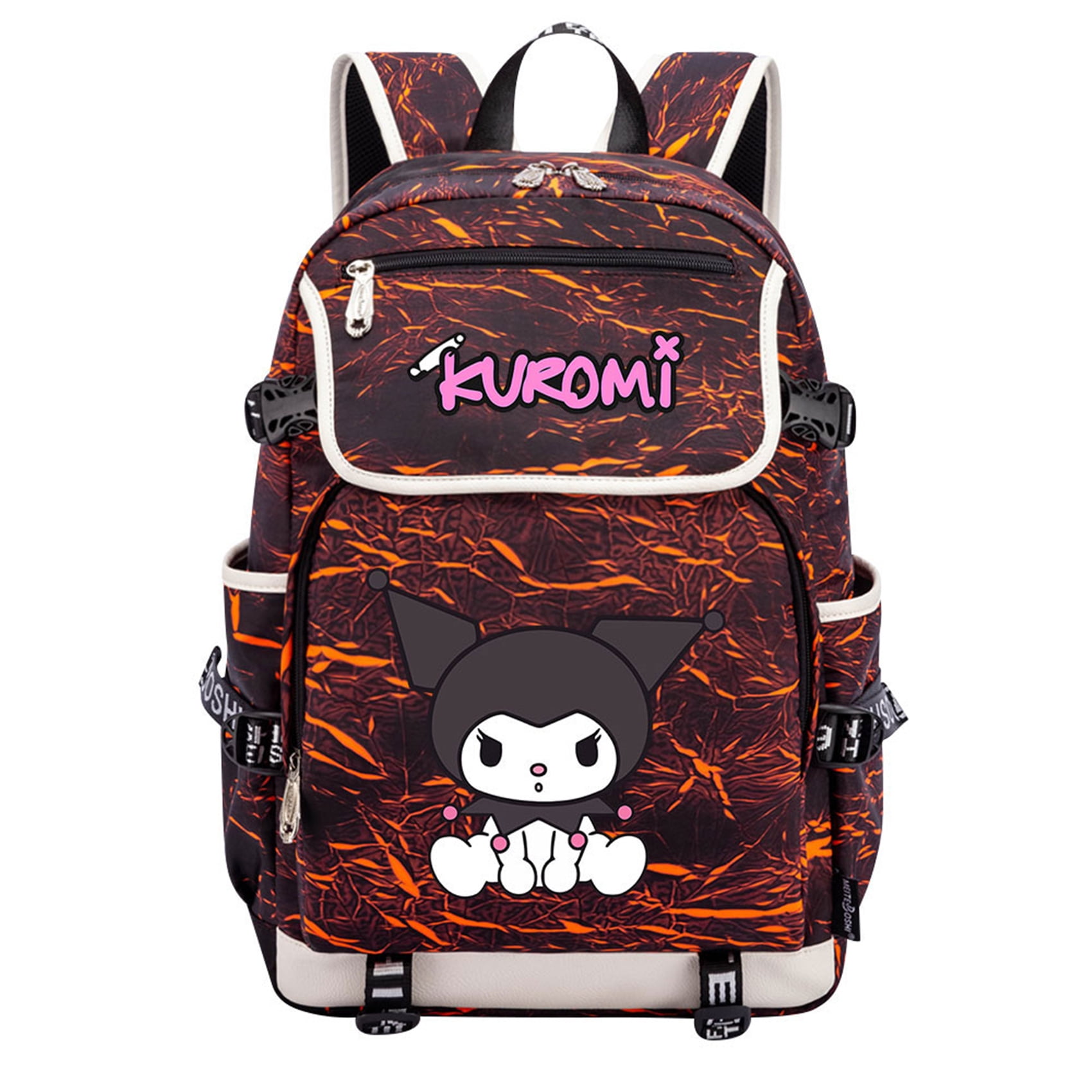 Large Kuromi Backpack Multifunctional USB Knapsack Waterproof Book Bag ...