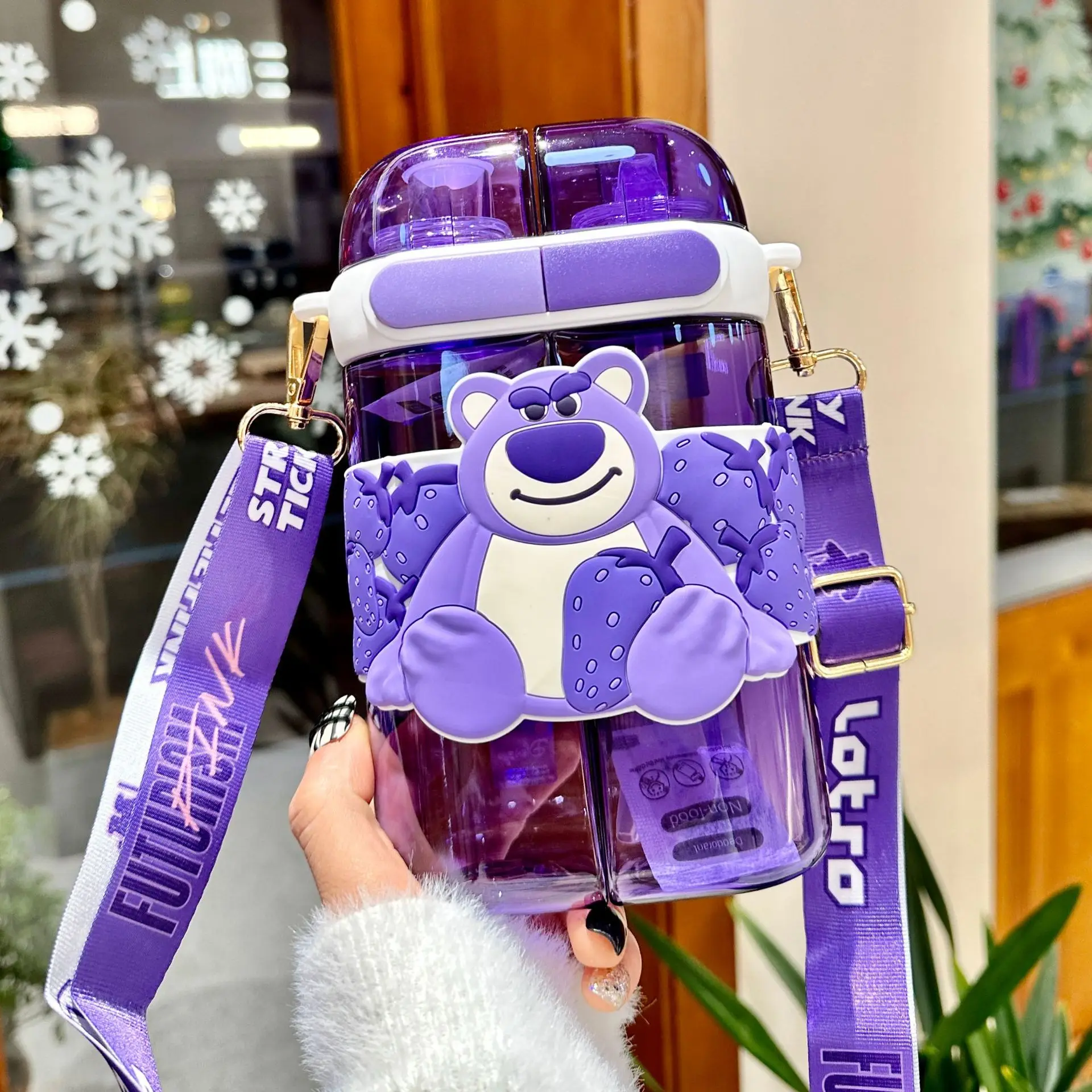 Large Kuromi Student School Outdoor Water Bottle Kawaii Anime Cup ...