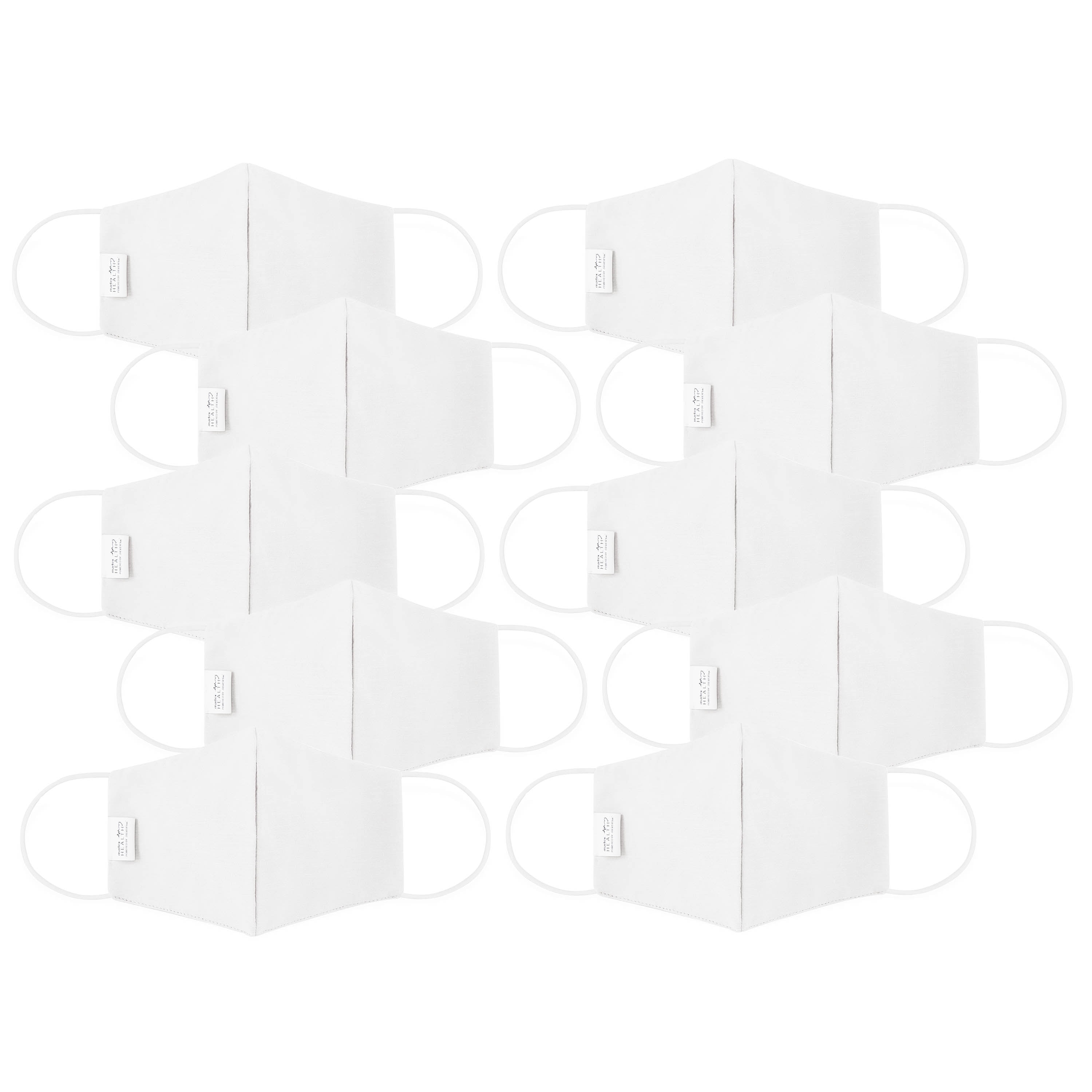 Large, L/XL, Oversize Reusable Face Mask, White, 10 Pack - Walmart.com