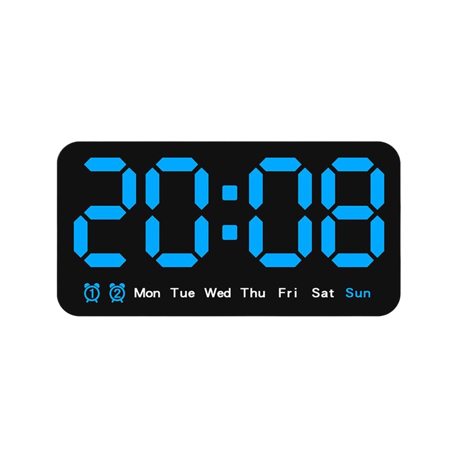 Large LED Digital Alarm Clock - Dual Alarms, Snooze Function & DST Auto ...
