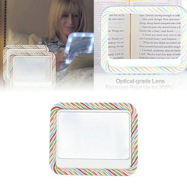 Eye Candy LED Large Travel 2 Pack Full-Page Book Magnifier, Magnifies ...