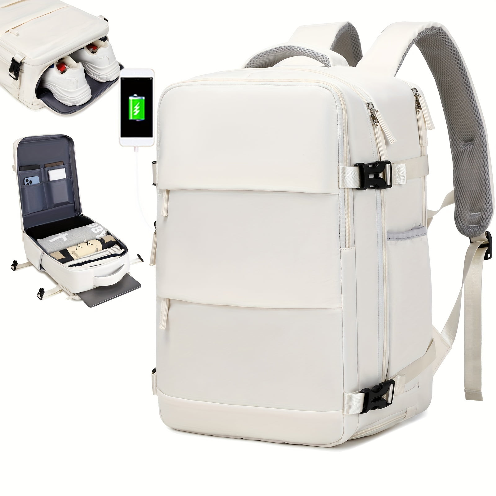 Large Laptop Computer Backpack, Airline-approved Travel Rucksack ...