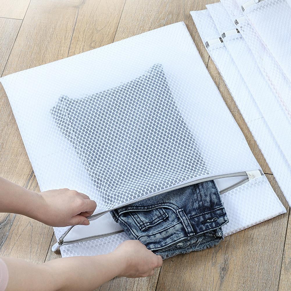 Large Laundry Bags Mesh Wash Bags, Mesh Storage Bags with Zipper ...