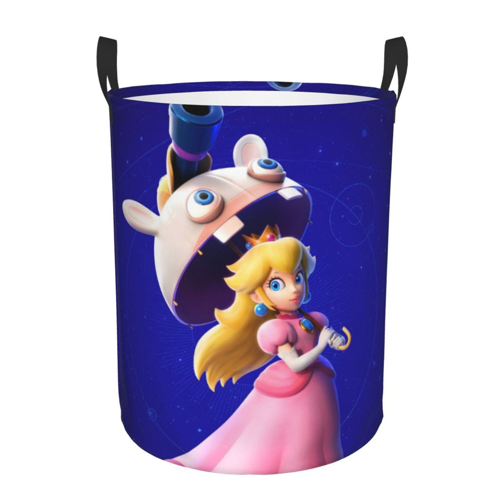 Large Laundry Basket with Handle, Princess Peach Collapsible Laundry ...