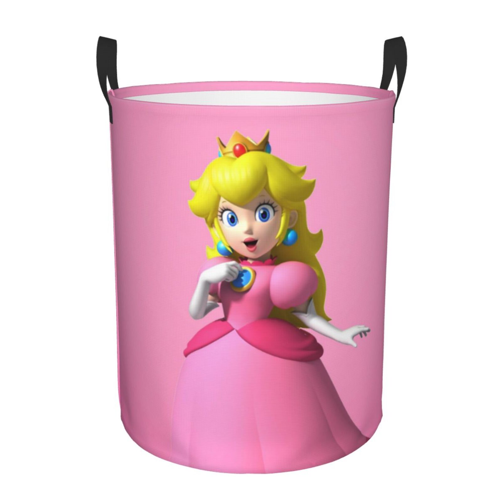 Large Laundry Basket with Handle, Princess Peach Collapsible Laundry ...