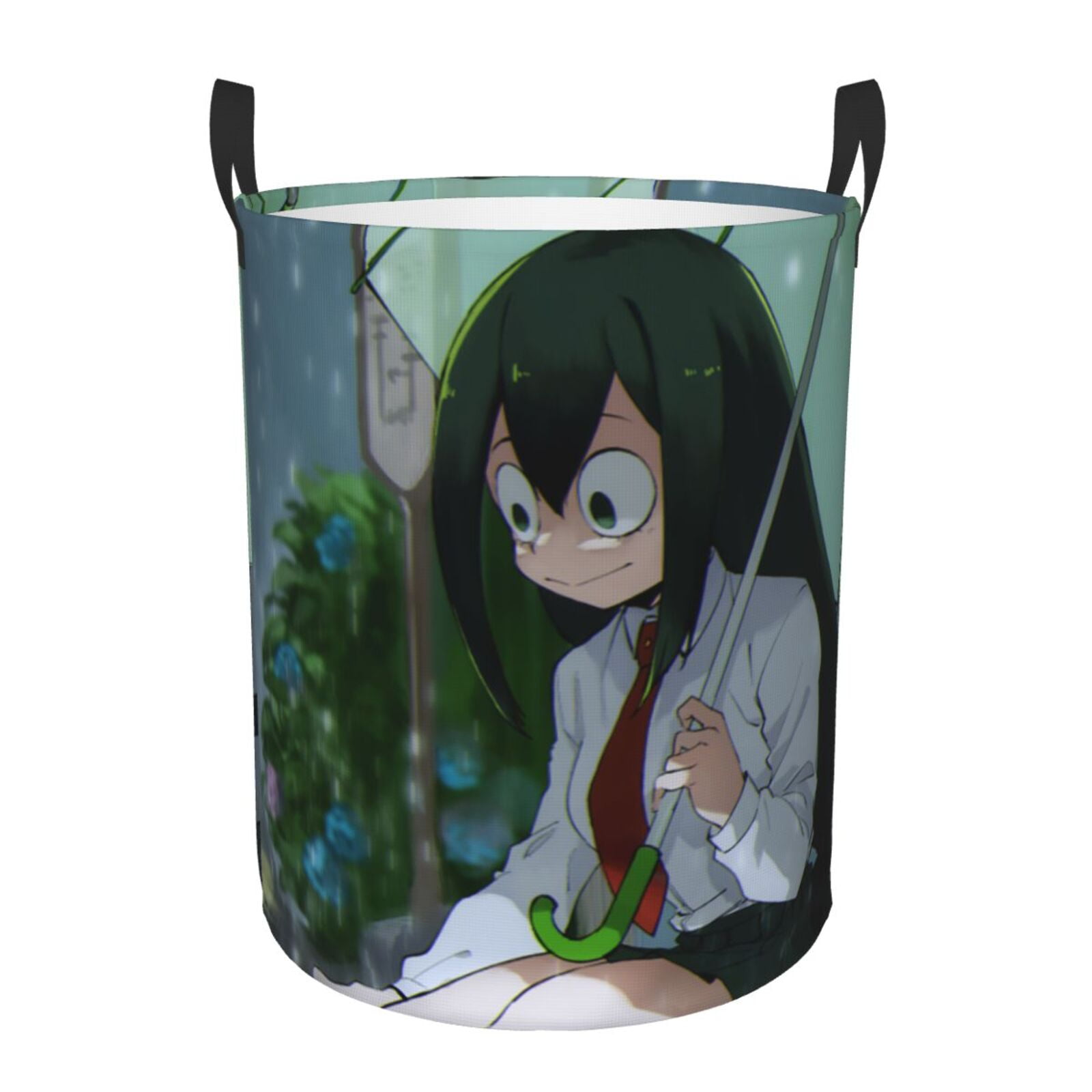 Large Laundry Basket with Handle, Tsuyu Asui Collapsible Laundry Hamper ...