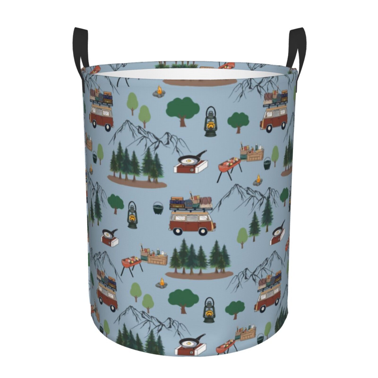 Large Laundry Basket with Handles - Camping Caravan Kids Baby Dirty ...