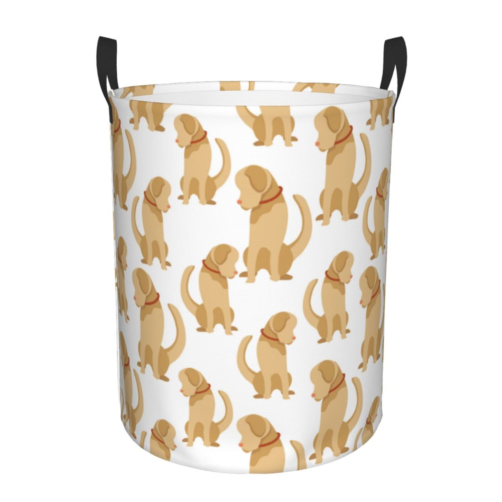 Large Laundry Basket with Handles - Funny Labrador Retriever Dog Kids ...