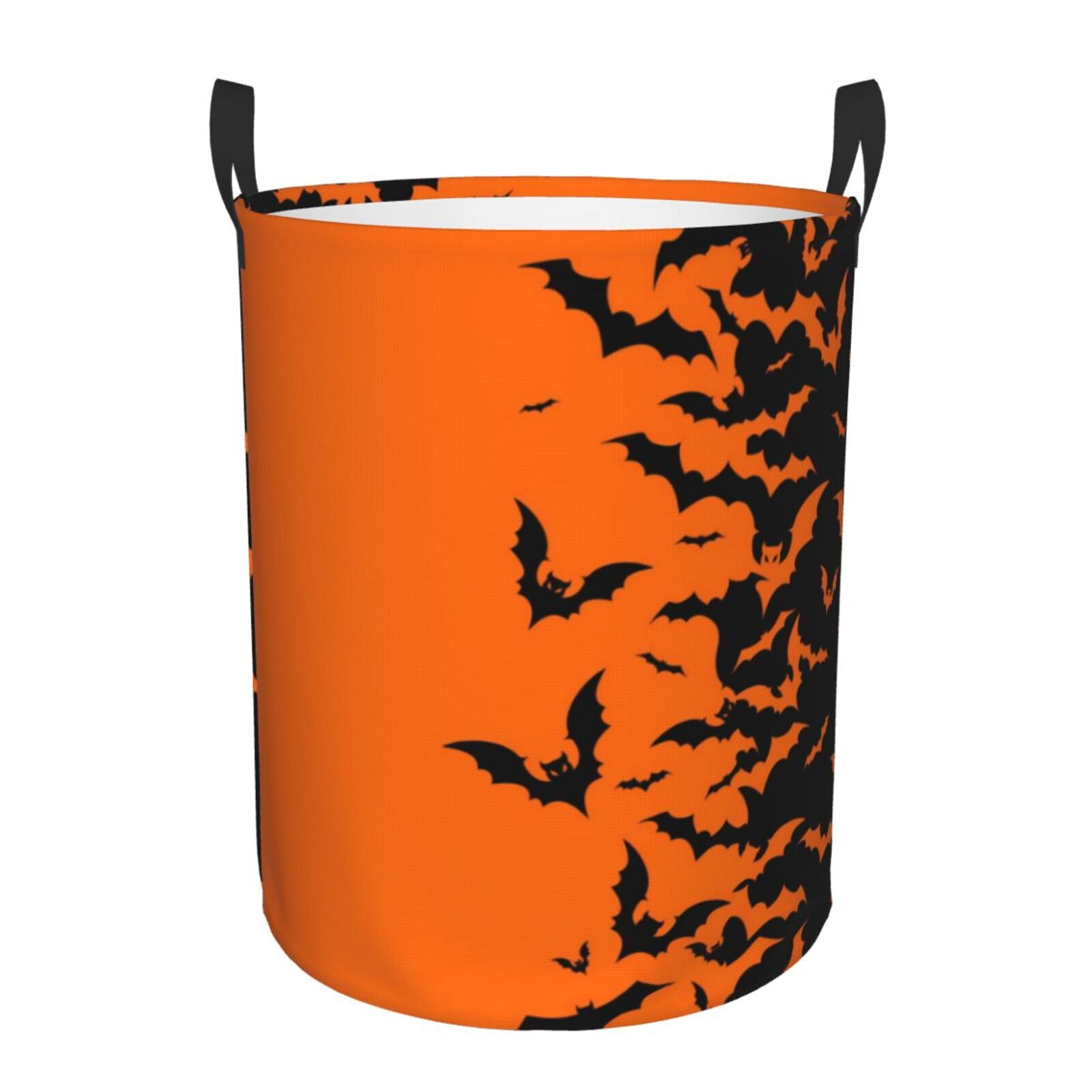 Large Laundry Basket with Handles - Halloween Bats Kids Baby Dirty ...