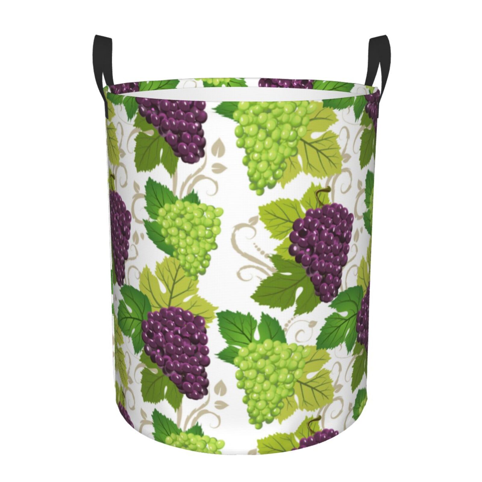 Large Laundry Basket with Handles - purple green Grape Kids Baby Dirty ...